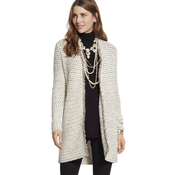 Chico's | Sweaters | Chicos Texture Shine Gretchen Cardigan | Poshmark